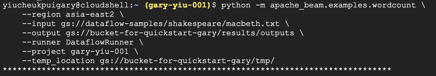 Creating a Cloud Dataflow pipeline – Gary Yiu