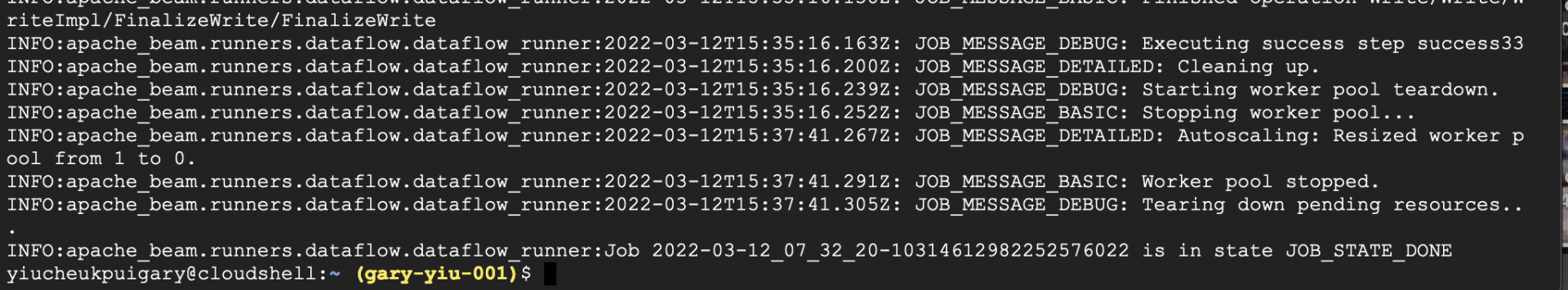 Creating a Cloud Dataflow pipeline – Gary Yiu