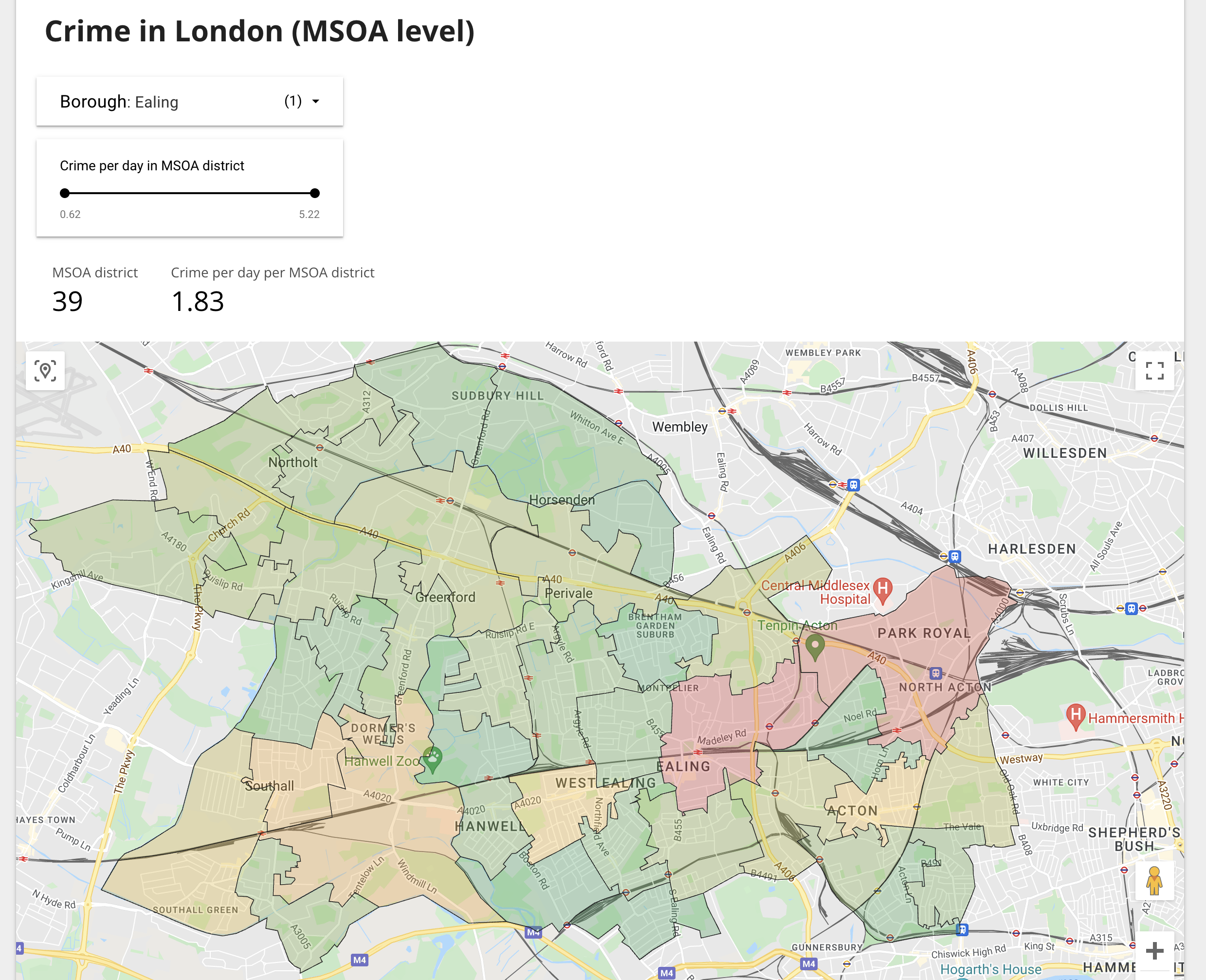London crime rate study with BigQuery and Data Studio – Gary Yiu